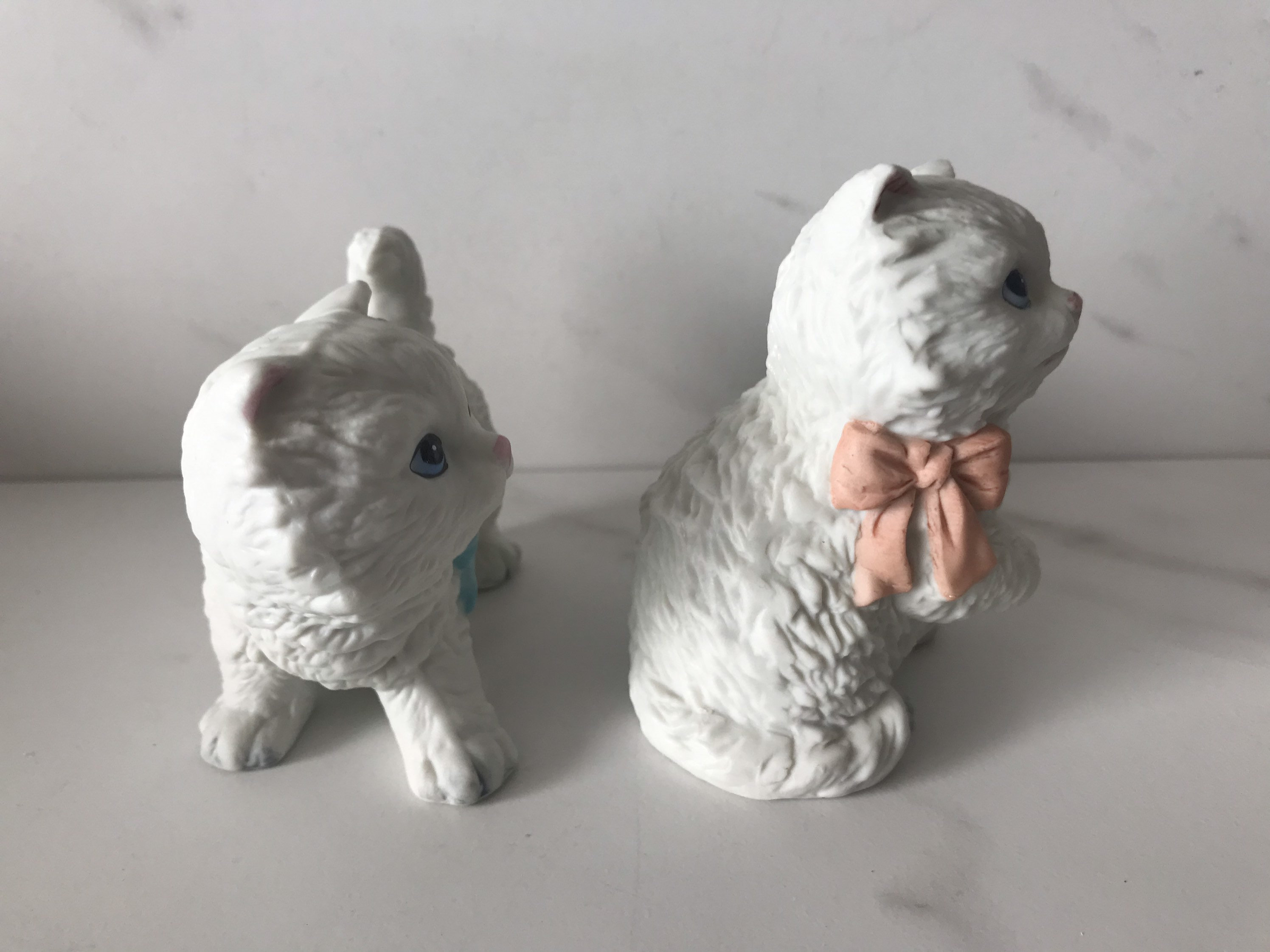 Cat Vintage Bisque White Persian Cats or Kitties. Made by | Etsy