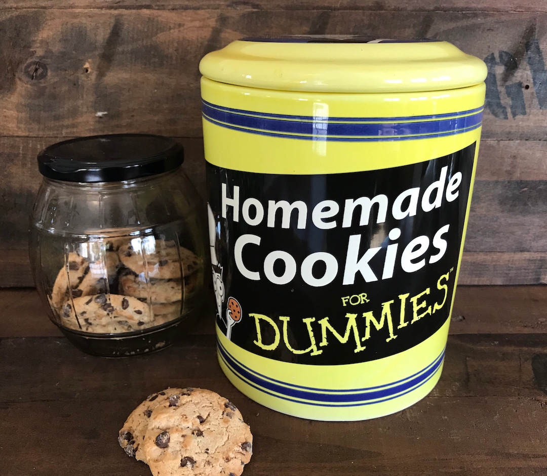 Vintage Cookie Jar for Dummies “ Homemade Cookies for Dummies” 1990’s ...