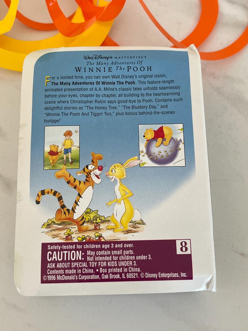 Walt Disney Mcdonald’s Winnie the Pooh ”tigger” Happy Meal Figurine ...