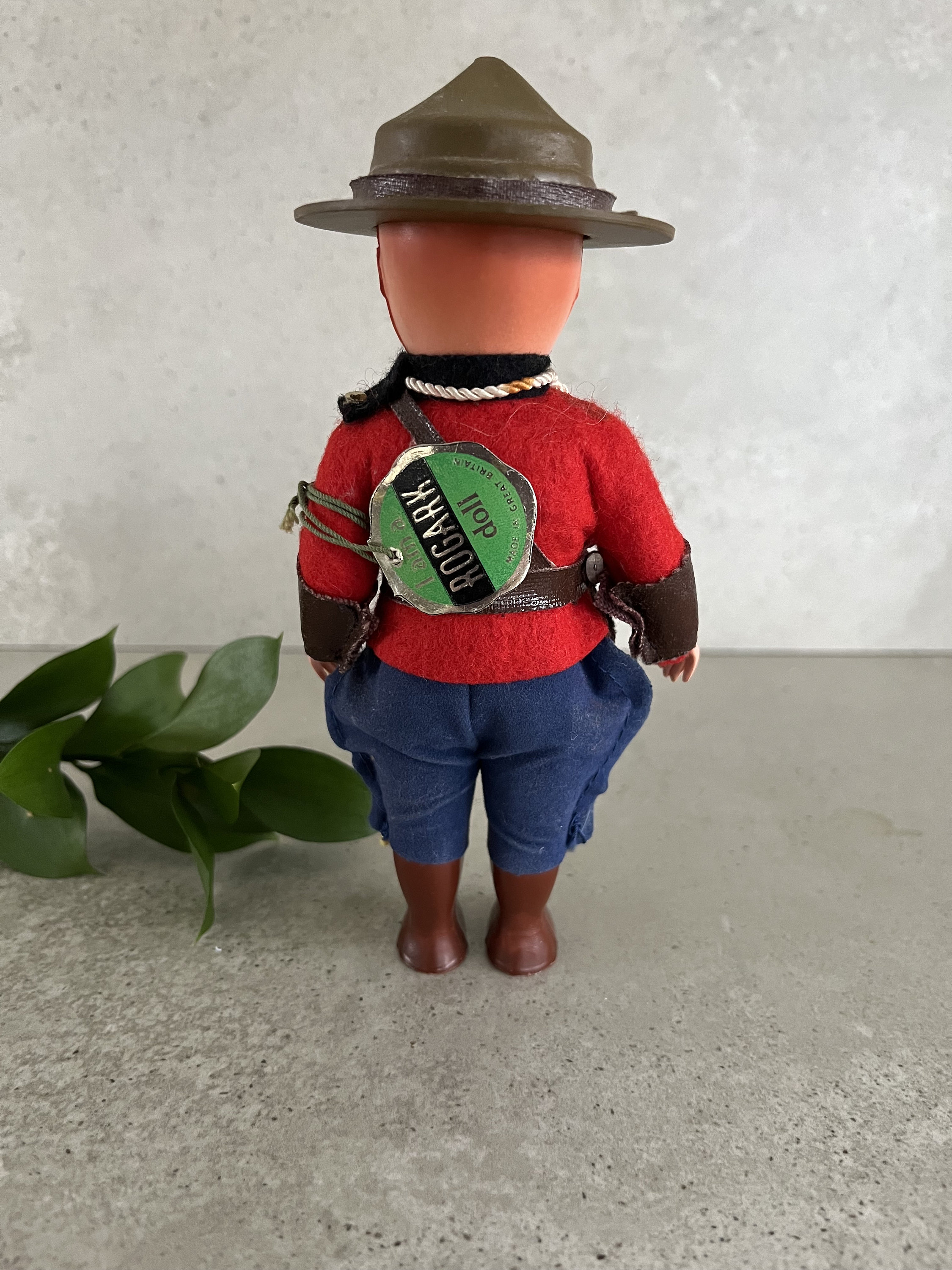 Canadian Rogark Plastic Royal Canadian Mountie Doll . Made in Great ...