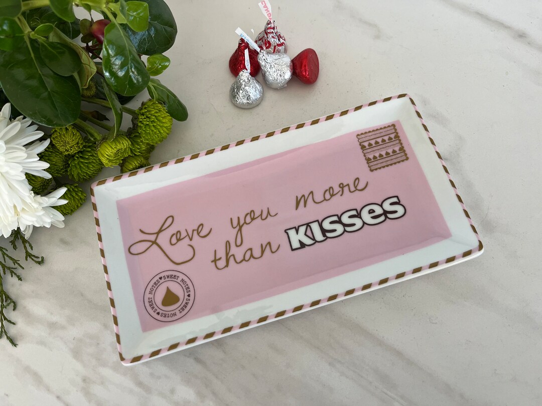 Fitz and Floyd Valentine Hershey Kiss Ceramic Porcelain Candy Dish or ...