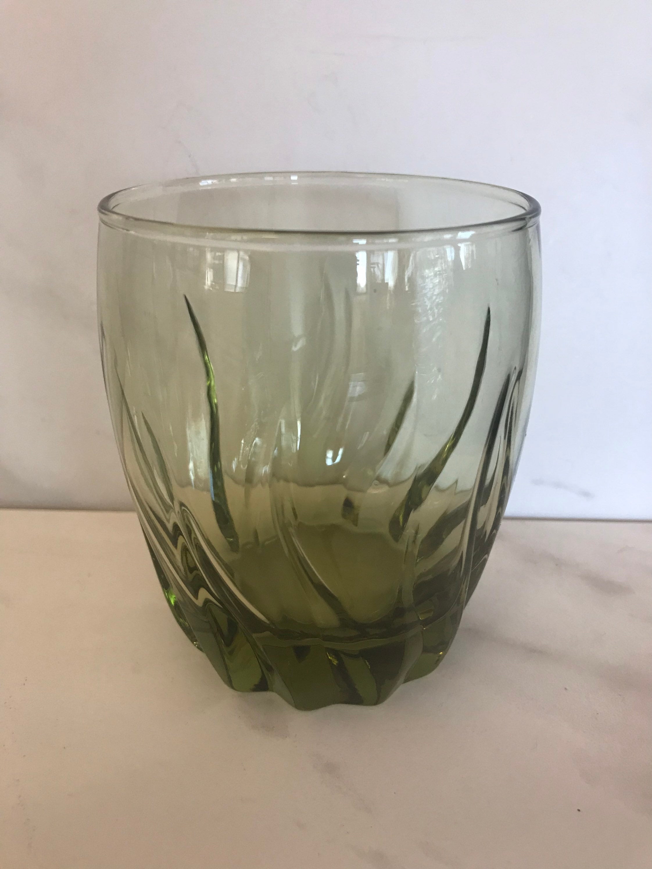 Anchor Hocking Vintage Green Drinking Glasses or Low Ball | Etsy