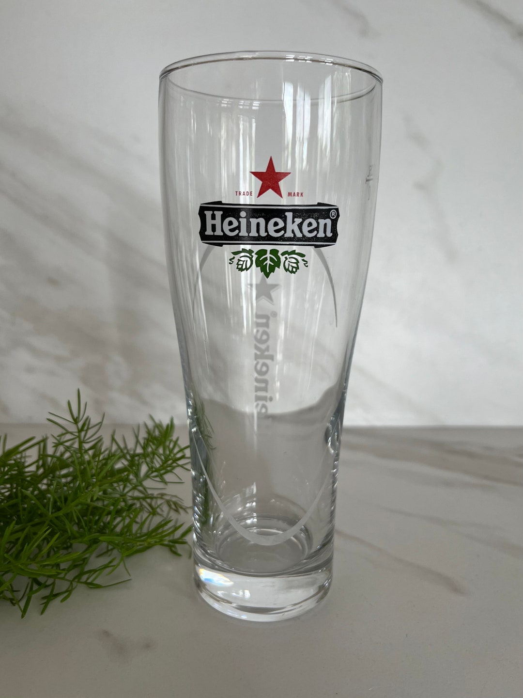 Heineken Red Star Vintage Beer Glass 1990s 0.25L - Etsy