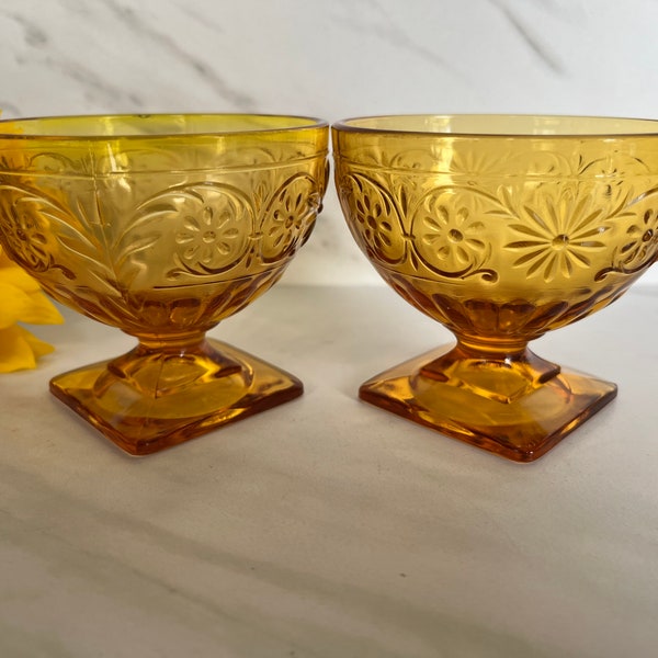 Amber Tiara Glassware - Etsy