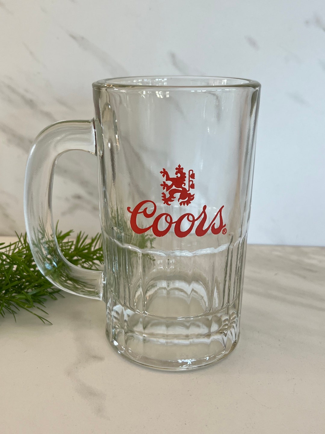 Coors Vintage Beers Mug Heavy Glass With Handle. - Etsy