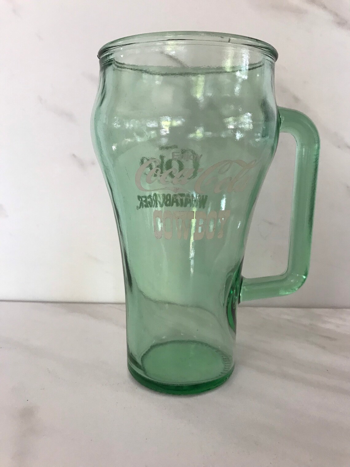 Coca Cola Cowboy Coke Souvenir Drinking Glass From Whataburger - Etsy