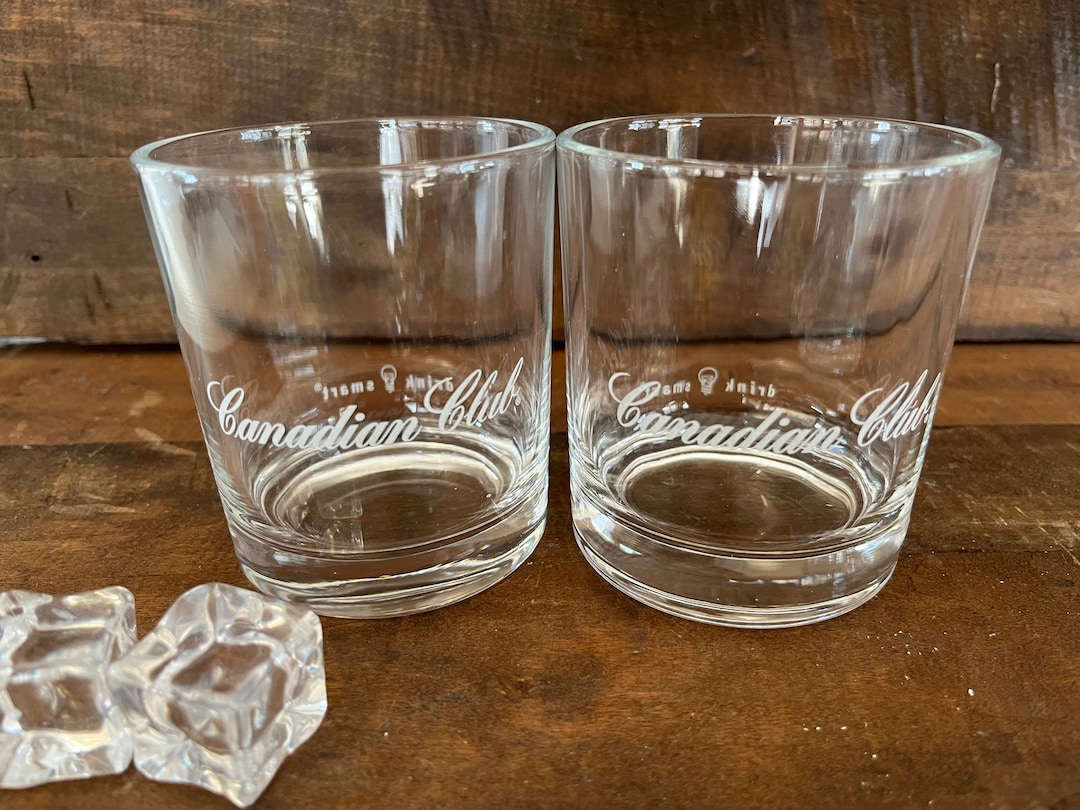 Canadian Club Promo Souvenir Vintage Whiskey Rocks Glasses - Etsy