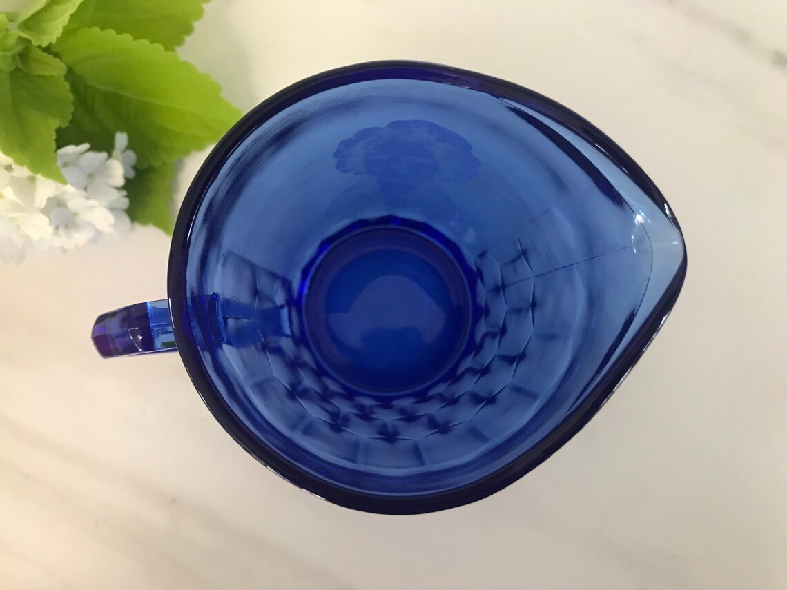 Antique Hazel Atlas Shirley Temple Cobalt Blue Glass Small - Etsy