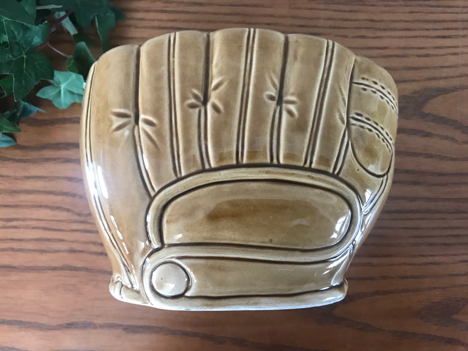 Baseball Replo Vintage Ceramic Baseball Glove Ball and | Etsy