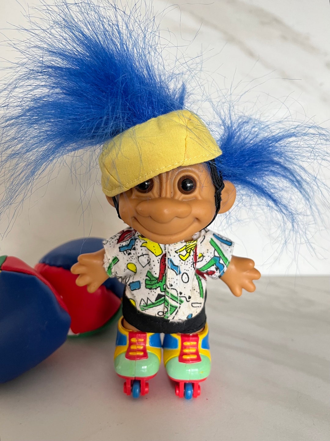 Troll Vintage Sporty Roller Blade Troll Doll. Russ Berrie and Company ...