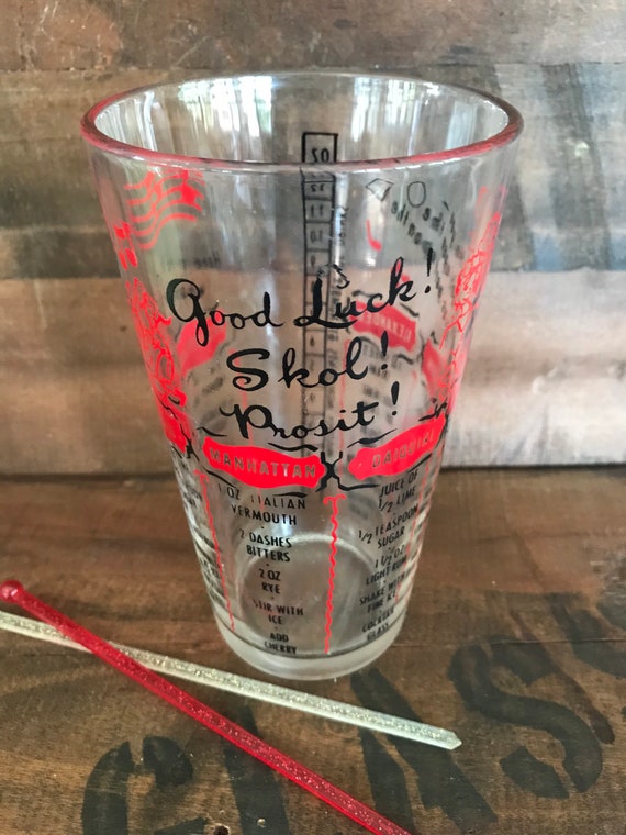 Good Luck Skol Prosit Cocktail Shaker or Drink Mixer With | Etsy