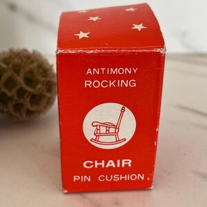 Rocking Chair Texas Lone Star State Pin Cushion NIB 1970’s. Antimony ...