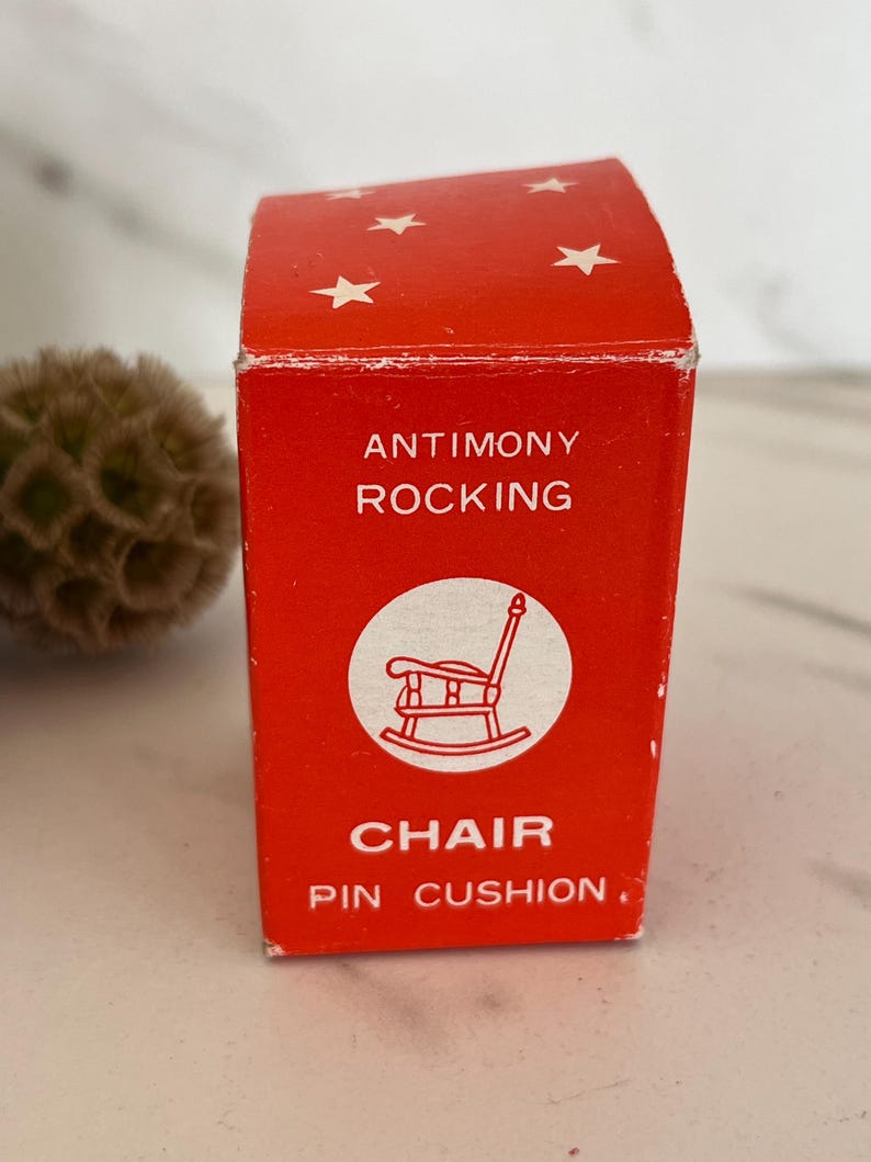 Rocking Chair Texas Lone Star State Pin Cushion NIB 1970’s. Antimony ...