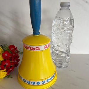 Toy Bell Playskool Yellow Plastic School Chime Bell. Made in USA. 1969 ...