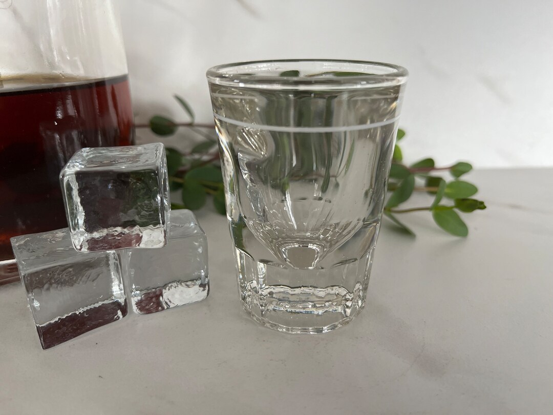 Vintage Heavy Double Wall Libbey Shot Glass 1940/1950s - Etsy