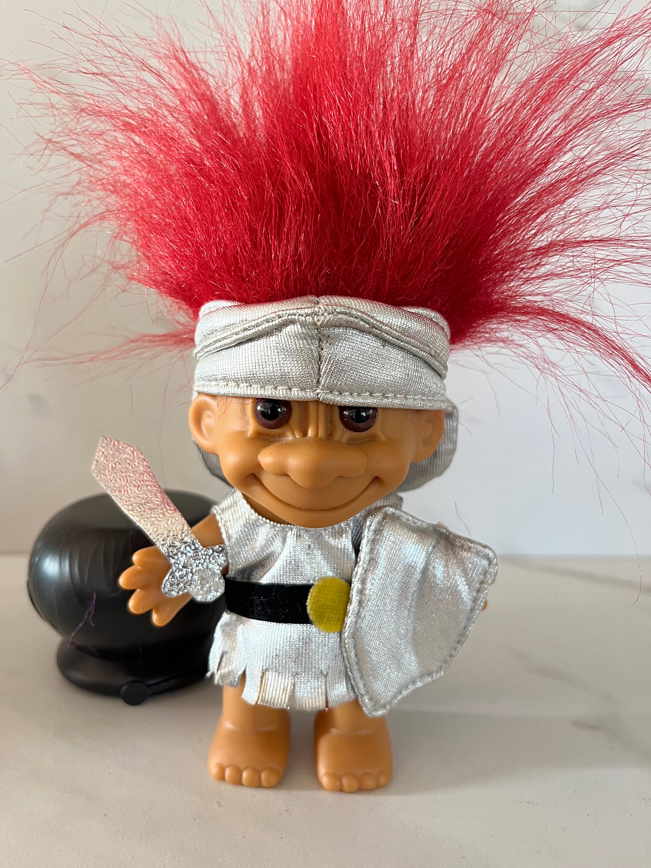 Troll Vintage Knight and Shining Armor Troll Doll. Russ Berrie and ...