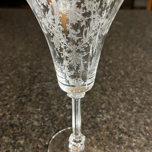Antique Tiffin-franciscan Mansard Pattern Water or Wine Goblet. Crystal ...