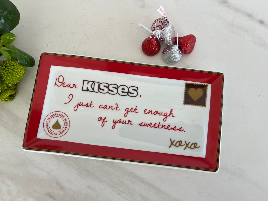 Fitz and Floyd Valentine Hershey Kiss Ceramic Porcelain Candy Dish or ...