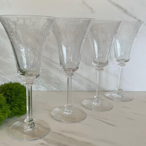 Antique Tiffin-franciscan Mansard Pattern Water or Wine Goblet. Crystal ...
