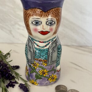 Susan Paley Art Pottery Bank Miss Erica. Signed on Bottom - Etsy