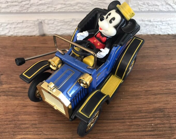 Walt Disney Mickey Mouse Vintage Masudaya Tin Car . Original From ...