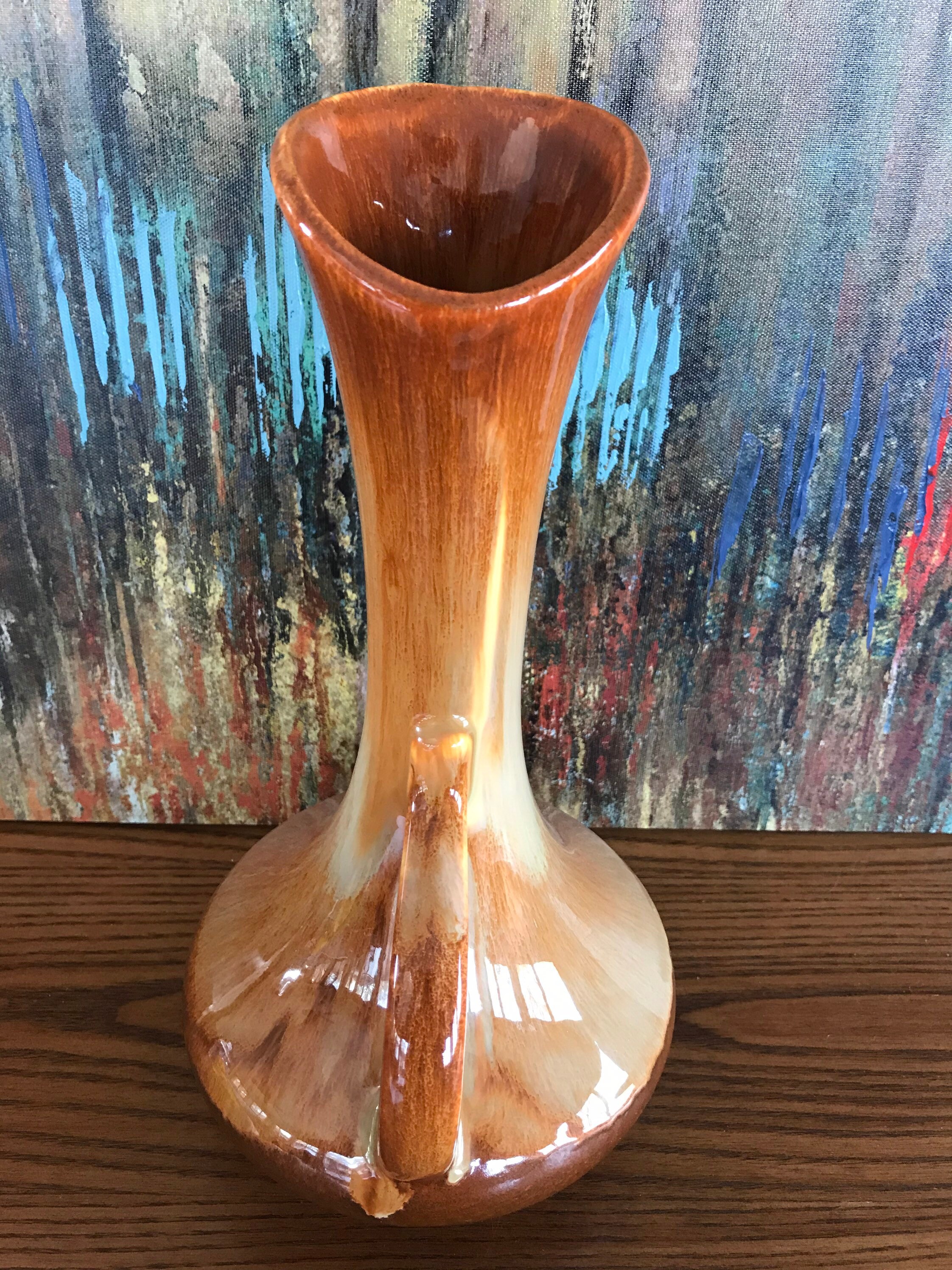 Beautiful Vintage Royal Haeger Pottery Brown Drip Glaze Vase | Etsy