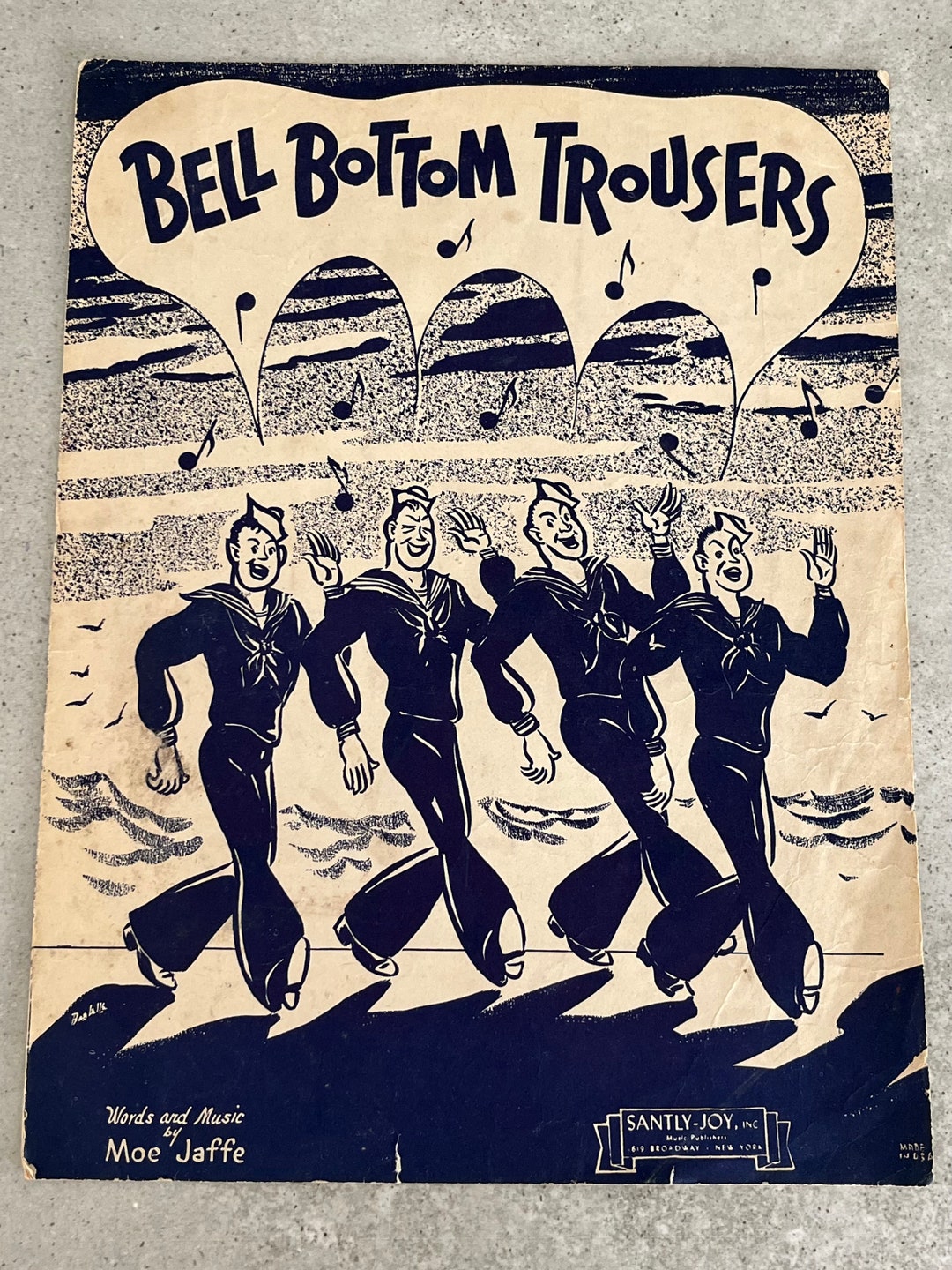 Sheet Music Vintage Sheet Music Bell Bottom Trousers Moe Jaffe Santly ...