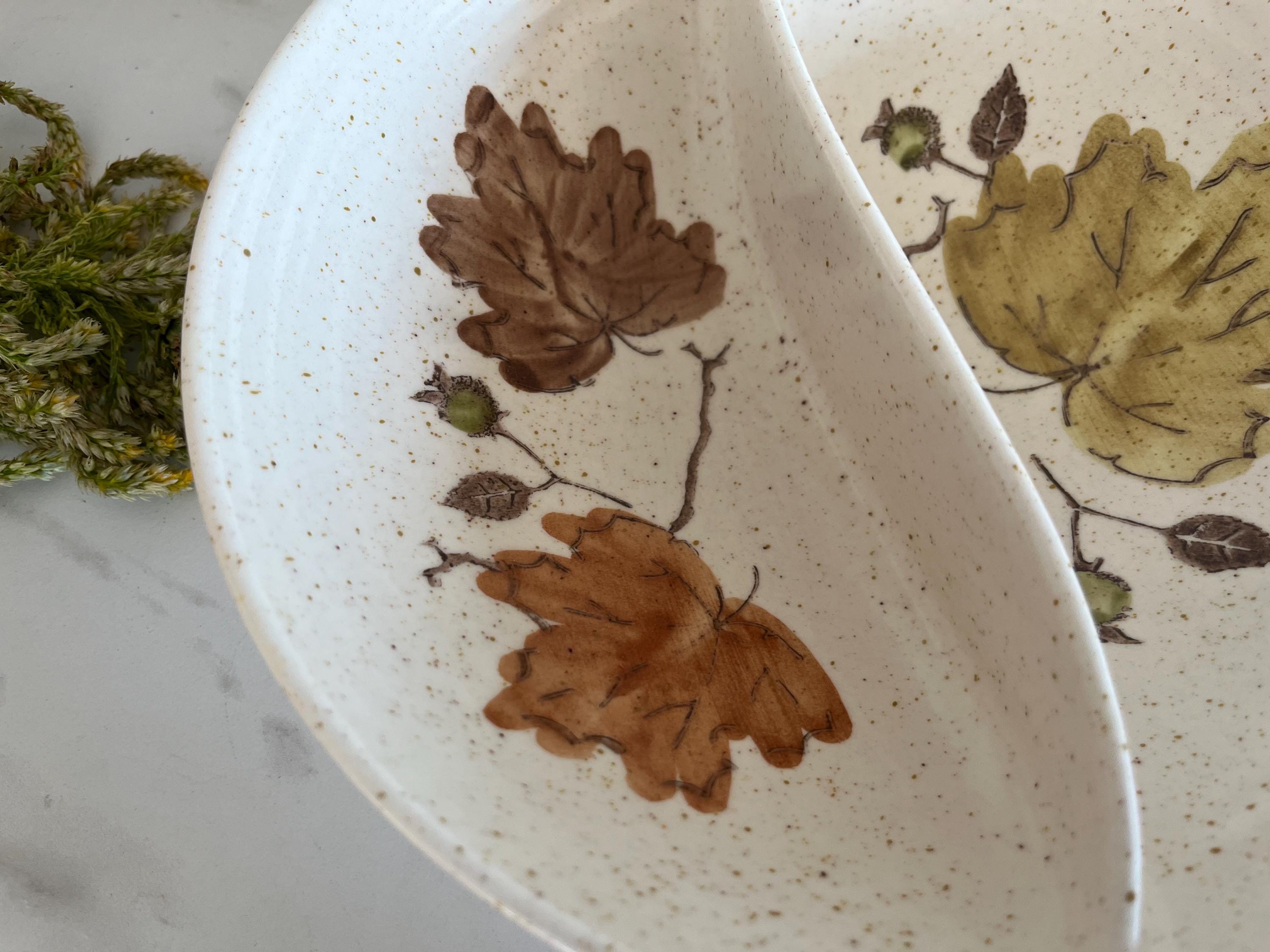 Vintage Metlox California Pottery Poppytrail Woodland Gold Divided ...