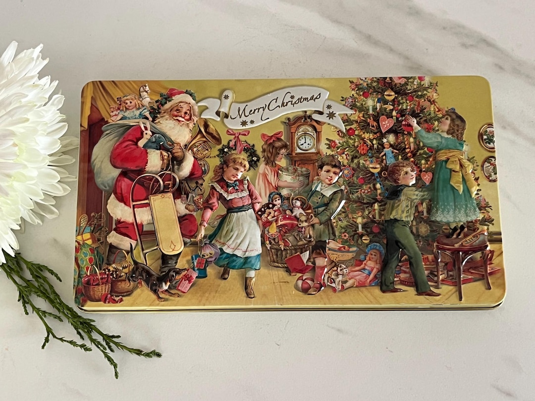 Heidel Confiserie Chocolate Vintage Christmas Candy Tin Box. Made in ...