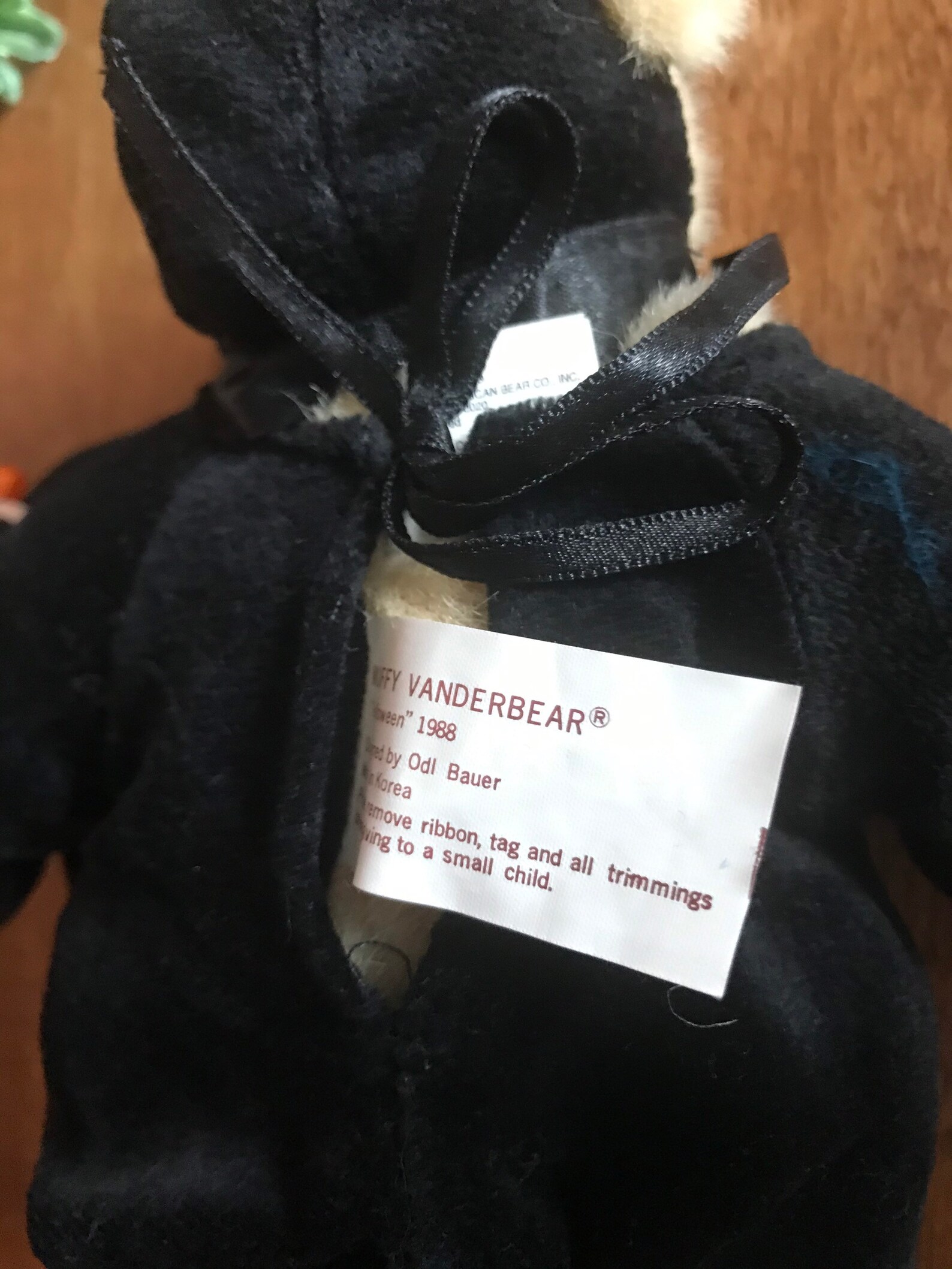 Muffy Vanderbear Costume Bear Halloween Kitty Cat 1988 First Etsy