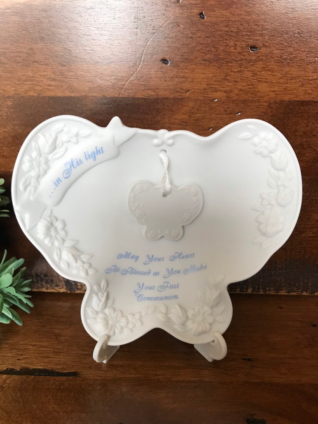 First Communion Plate Statue With Stand “ in His Heart... as You Make ...