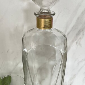 Vintage Glass Calvert Extra Red Label “the Soft Whiskey” Decanter ...