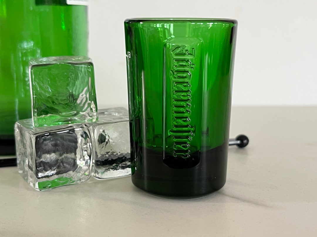 Jagermeister Vintage Emerald Green Jager Bomb Heavy Shot Glass. Stag on ...