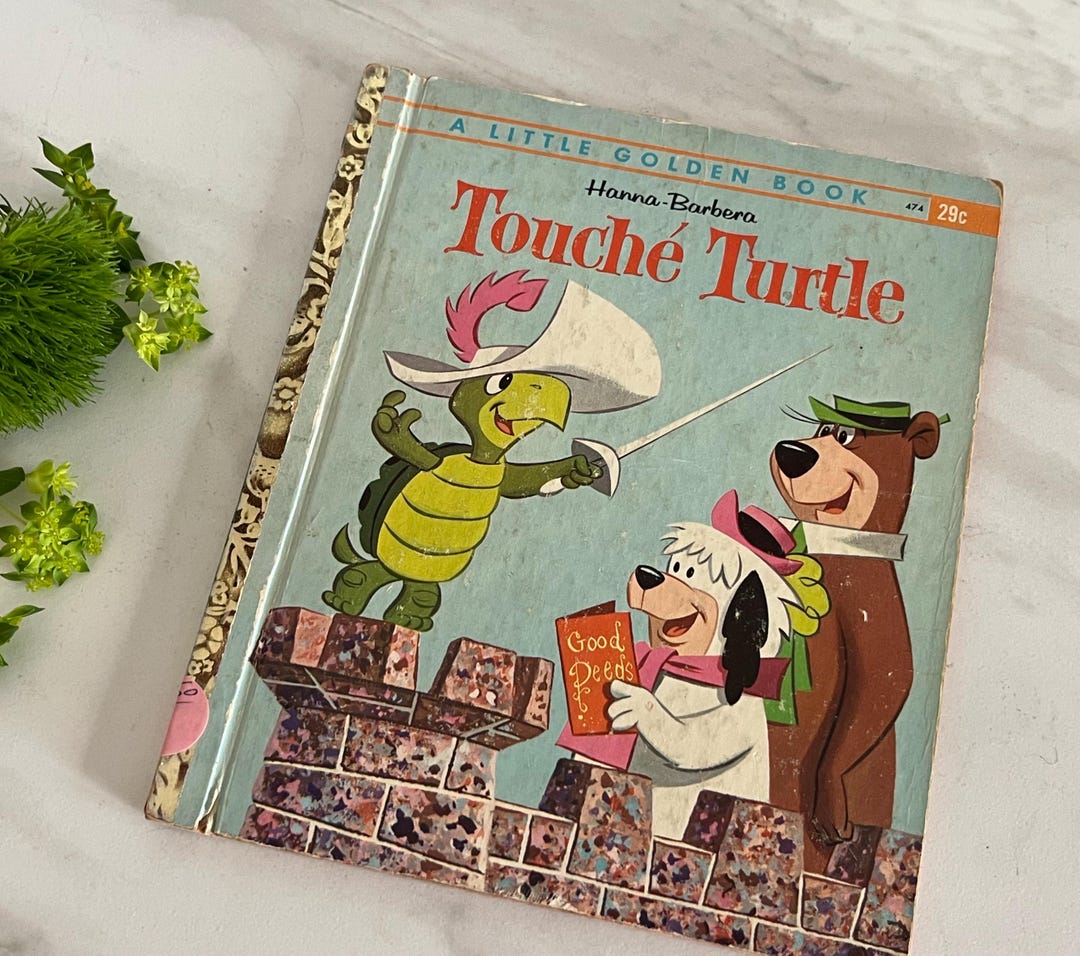 Little Golden Book Hanna— Barbera 1962 Touche Turtle Copyright 1962 ...