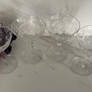 Vintage Bryce Style Stemware Polished Crystal Ornate Cup Stem - Etsy