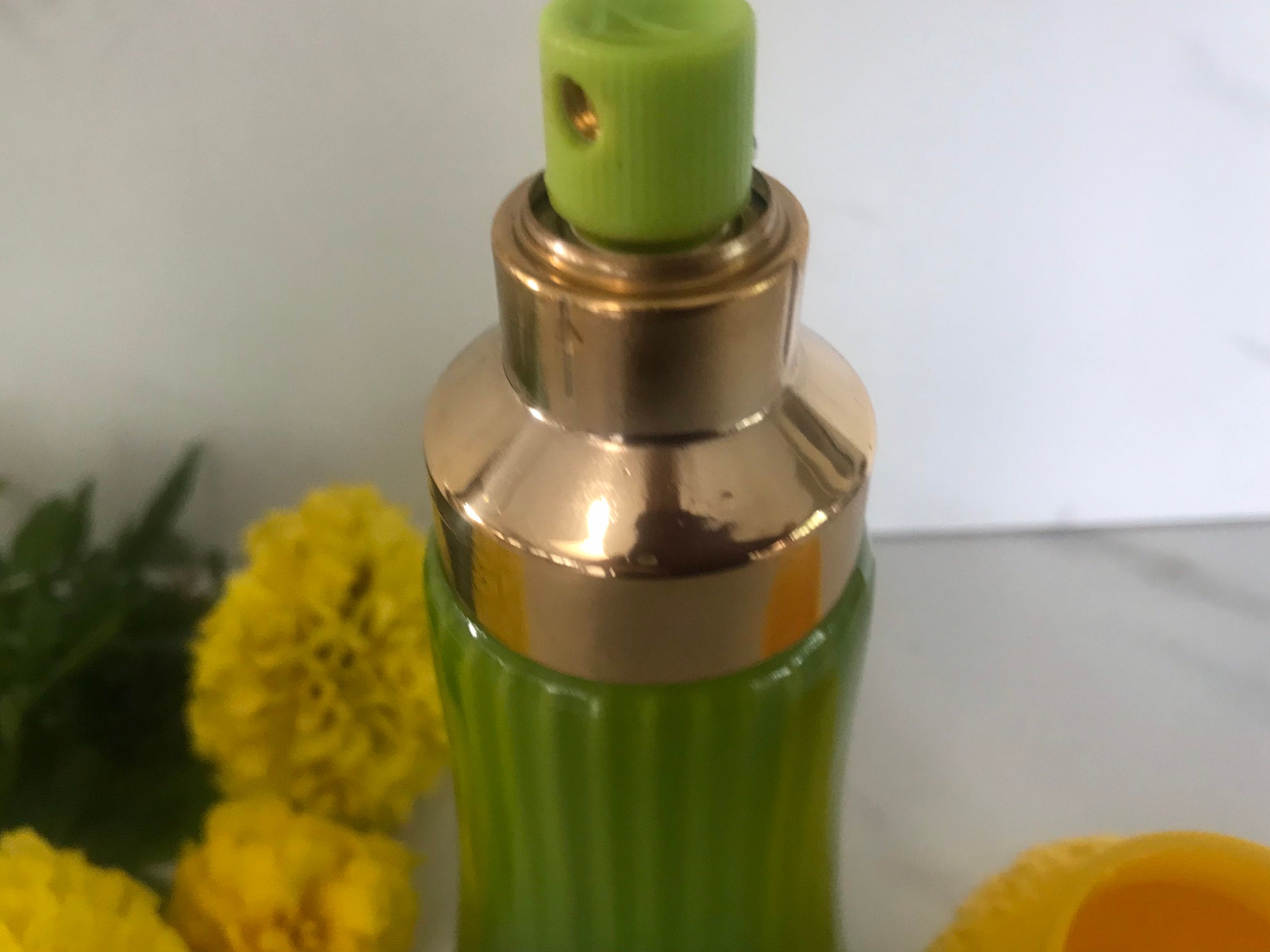 Avon Vintage Perfume Field of Flowers Green Perfume Bottle | Etsy