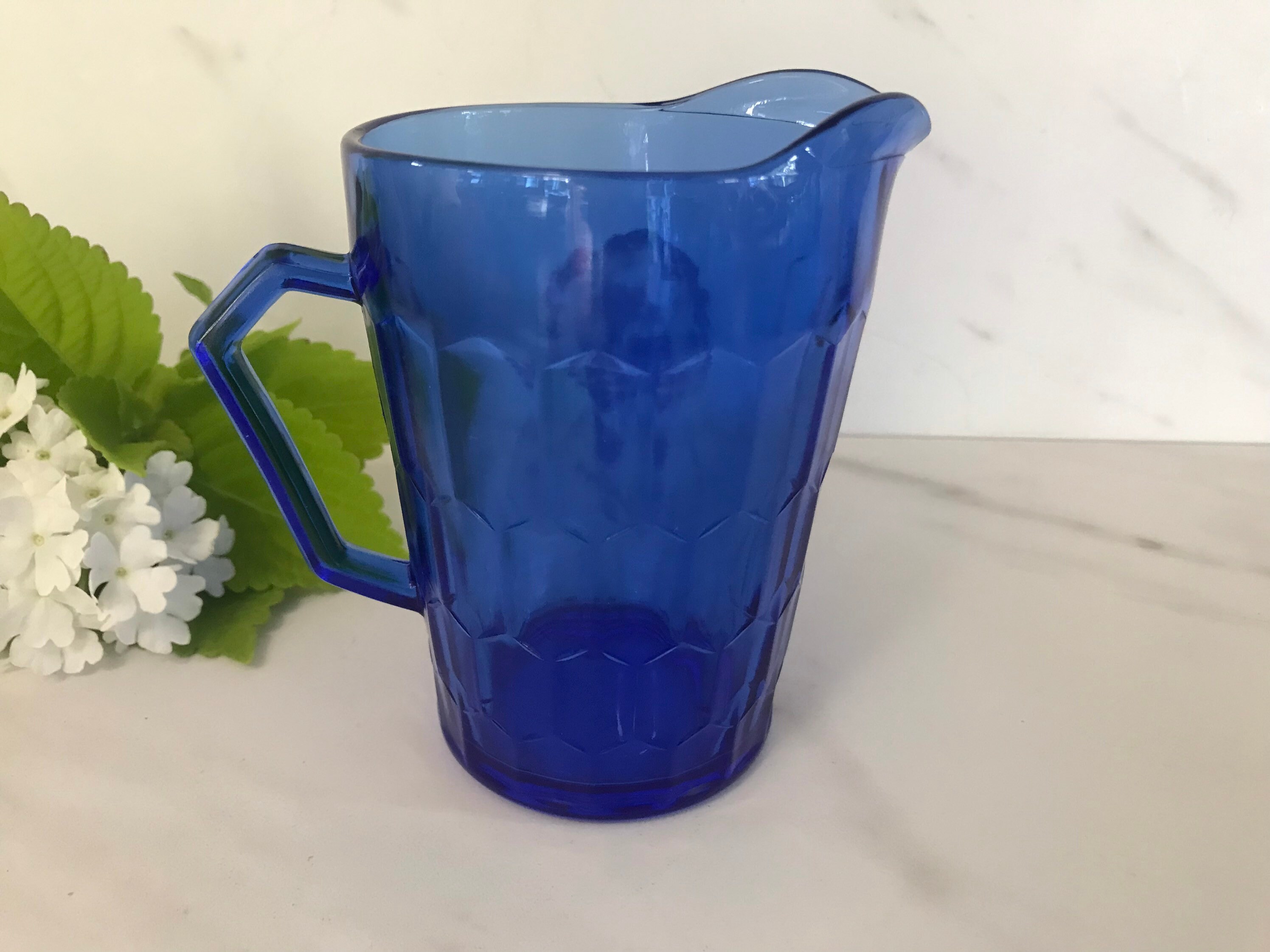 Antique Hazel Atlas Shirley Temple Cobalt Blue Glass Small - Etsy