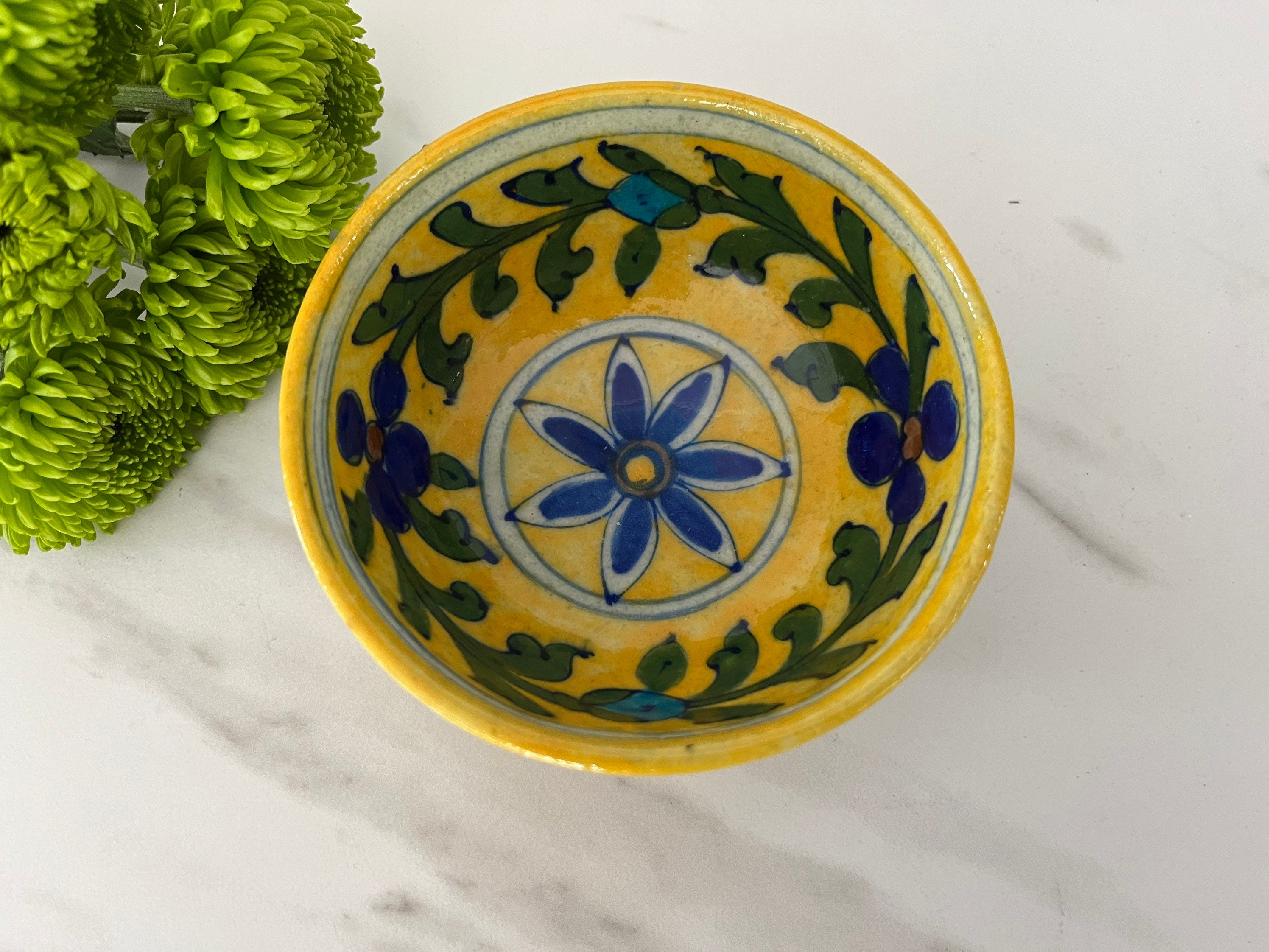Stoneware Pottery Vintage Jun Dia Hand-painted Small Bowl. - Etsy