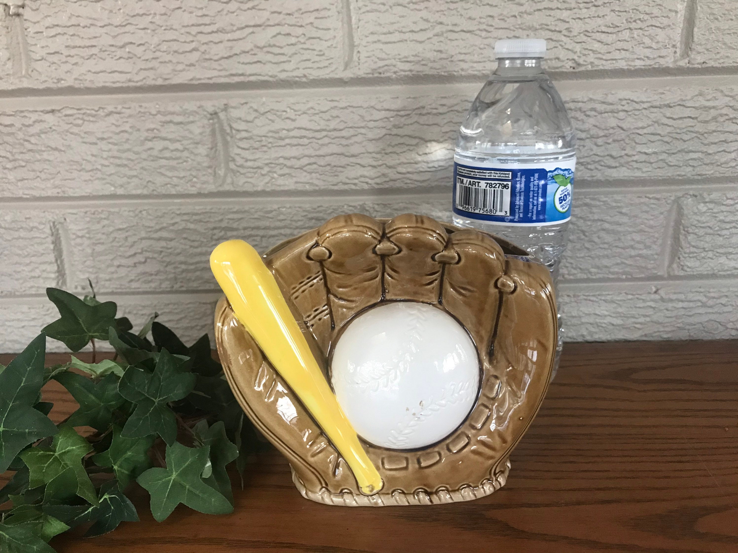 Baseball Replo Vintage Ceramic Baseball Glove Ball and | Etsy