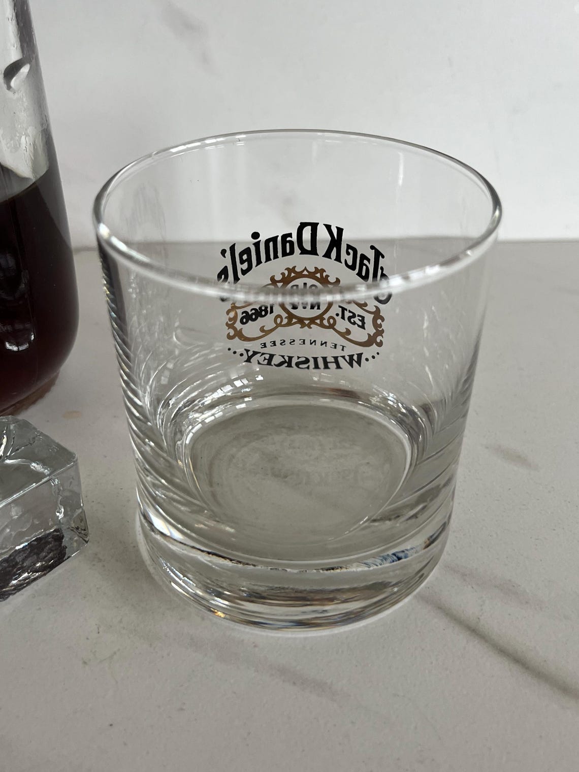 Jack Daniels Vintage Old # 7 Tennessee Est .1866 Whiskey Low Ball ...