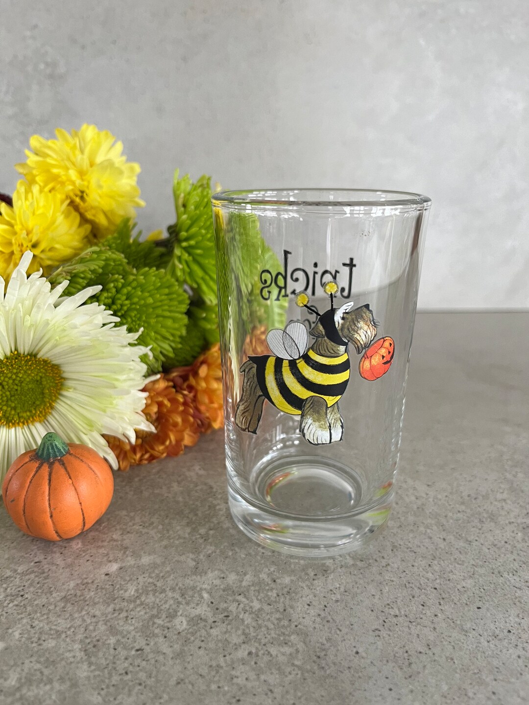 Schnauzer Pier One Vintage Schnauzer Terrier Juice Tumbler Glass ...