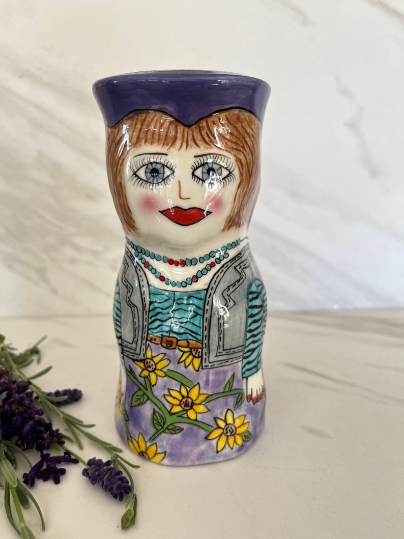 Susan Paley Art Pottery Bank Miss Erica. Signed on Bottom - Etsy