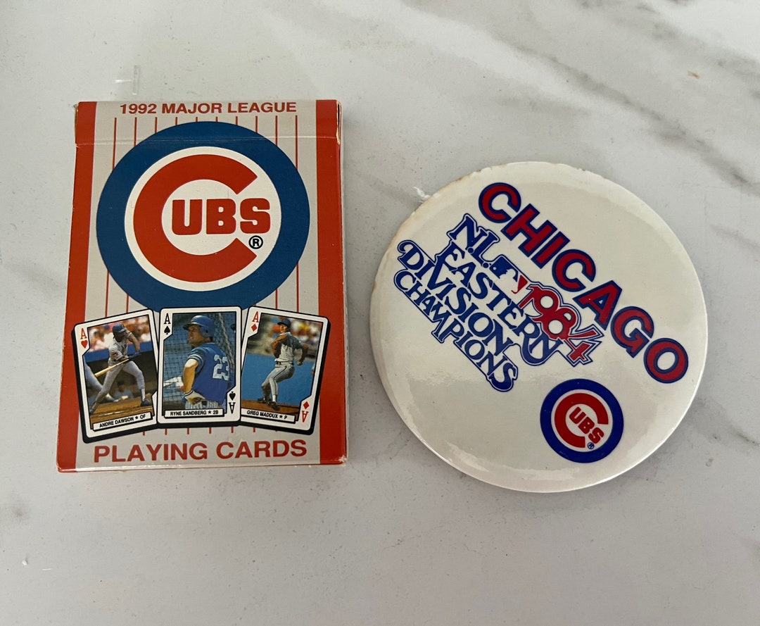 Chicago Cubs Poker Playing Cards Vintage Chicago Cubs Souvenir 1984 ...