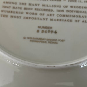 Norman Rockwell Collectible Plate the Marriage License Gorham China USA ...