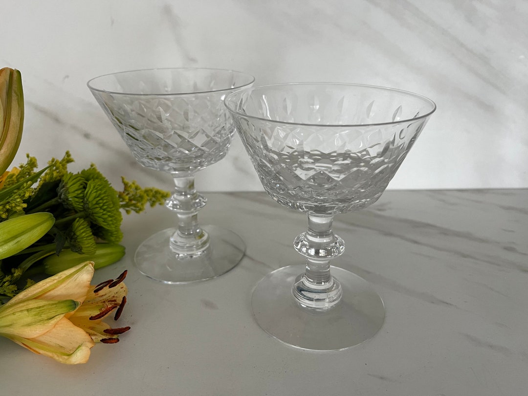 Heisey “maryland” Pattern Vintage Crystal Polished Champagne or Sherbet ...