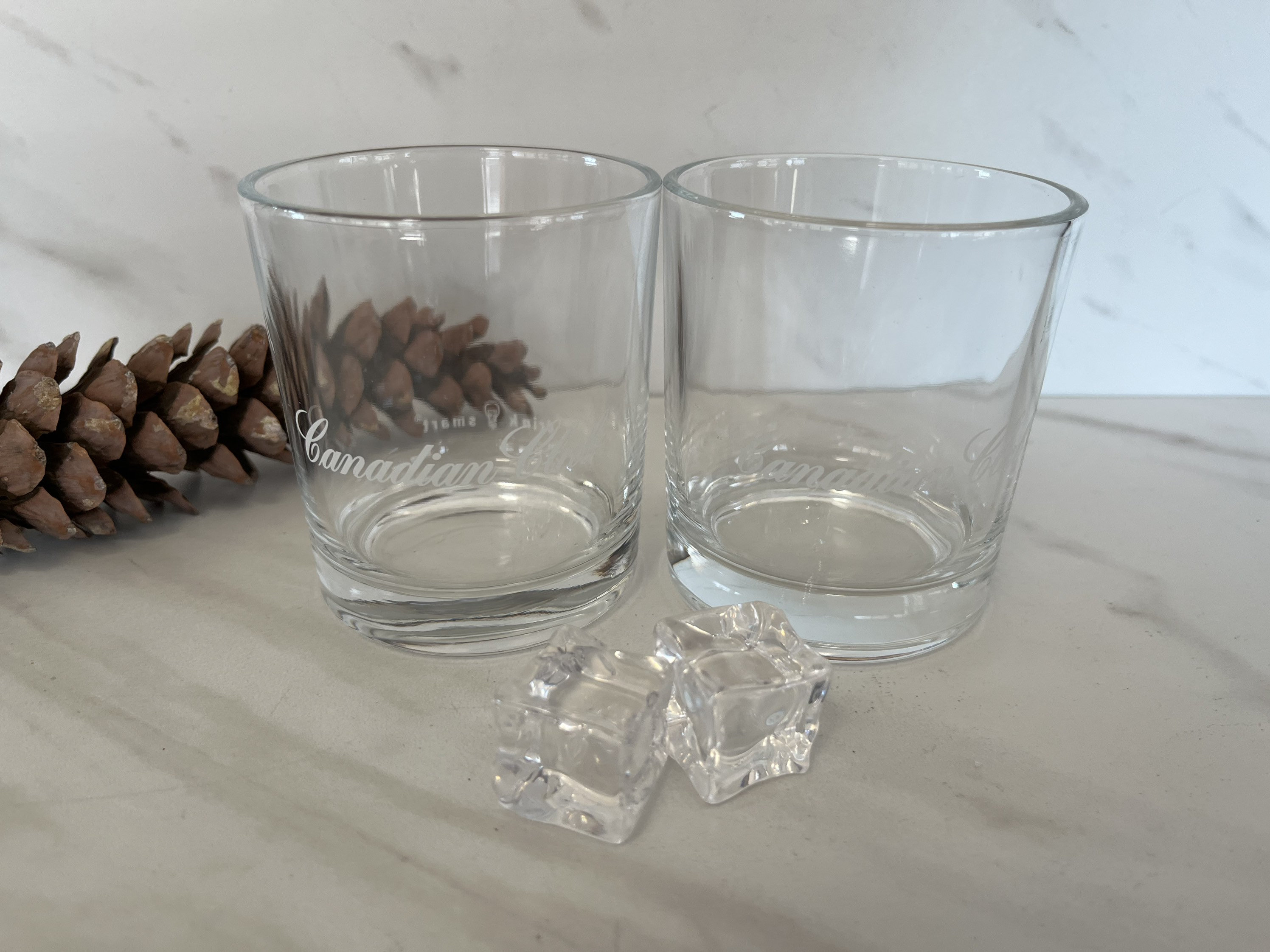 Canadian Club Promo Souvenir Vintage Whiskey Rocks Glasses - Etsy