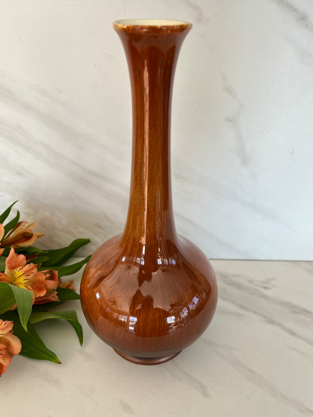 Beautiful Vintage Royal Haeger Pottery Brown Drip Glaze Vase. Marked ...