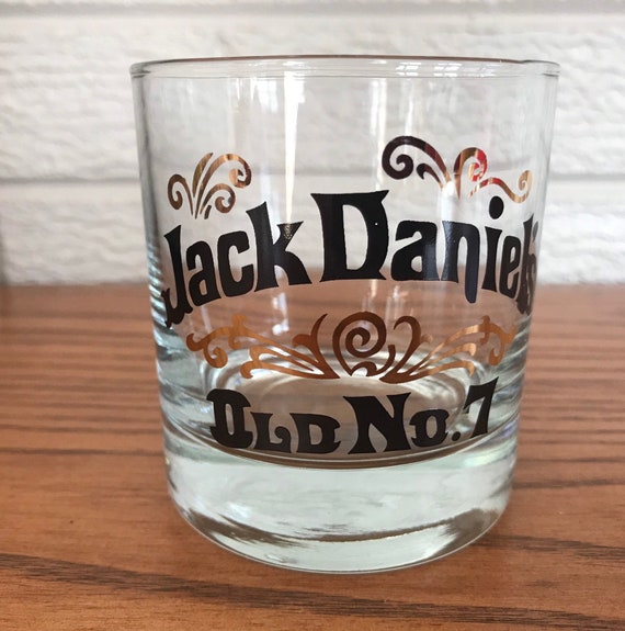 Rare Jack Daniels Vintage Round Heavy Whiskey Rocks Glass. | Etsy