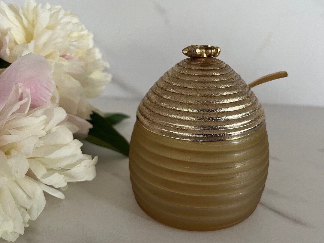 Avon Bee Hive Jar Vintage "silk and Honey" Bath Oil Perfume Jar With ...