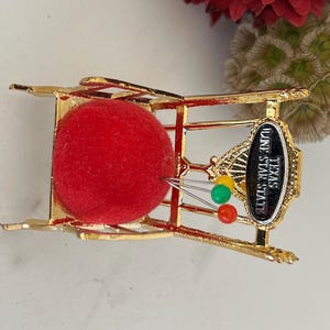 Rocking Chair Texas Lone Star State Pin Cushion NIB 1970’s. Antimony ...